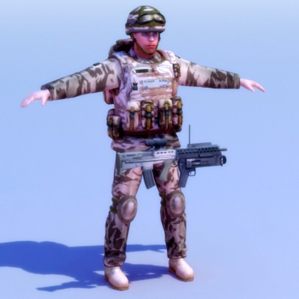Characters Commando 3D Models for Download | TurboSquid