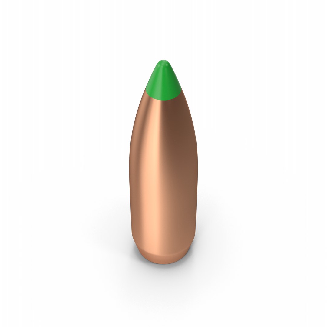 Green Tipped Rifle Bullet 3D Model - TurboSquid 1960978