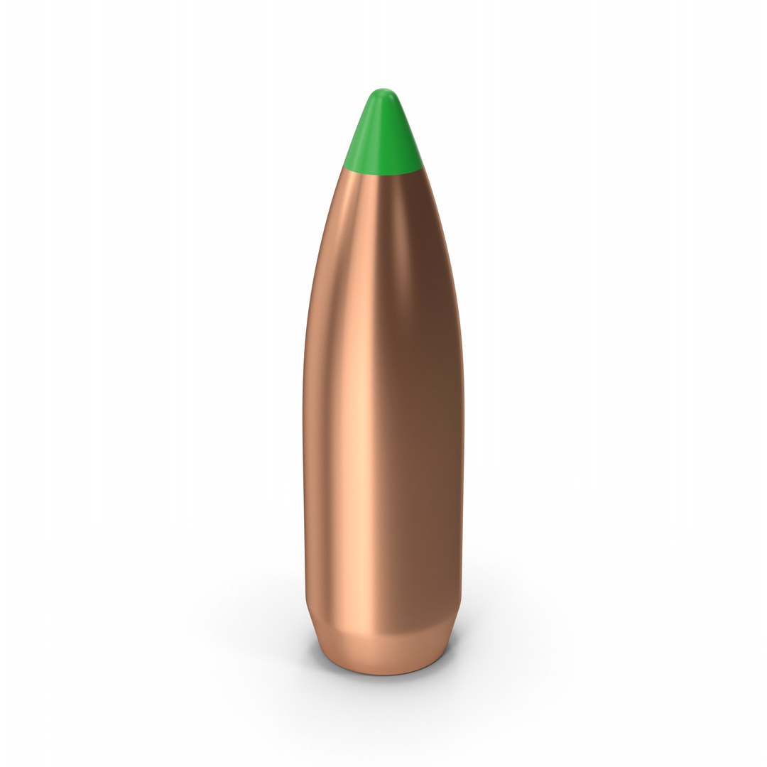 Green Tipped Rifle Bullet 3D Model - TurboSquid 1960978