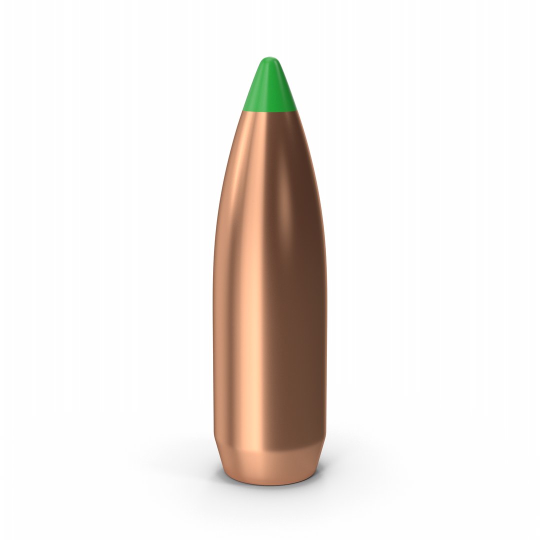 Green Tipped Rifle Bullet 3D Model - TurboSquid 1960978