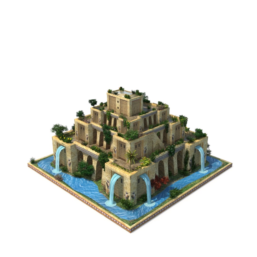 3D Hanging Gardens Babylon - TurboSquid 1307753
