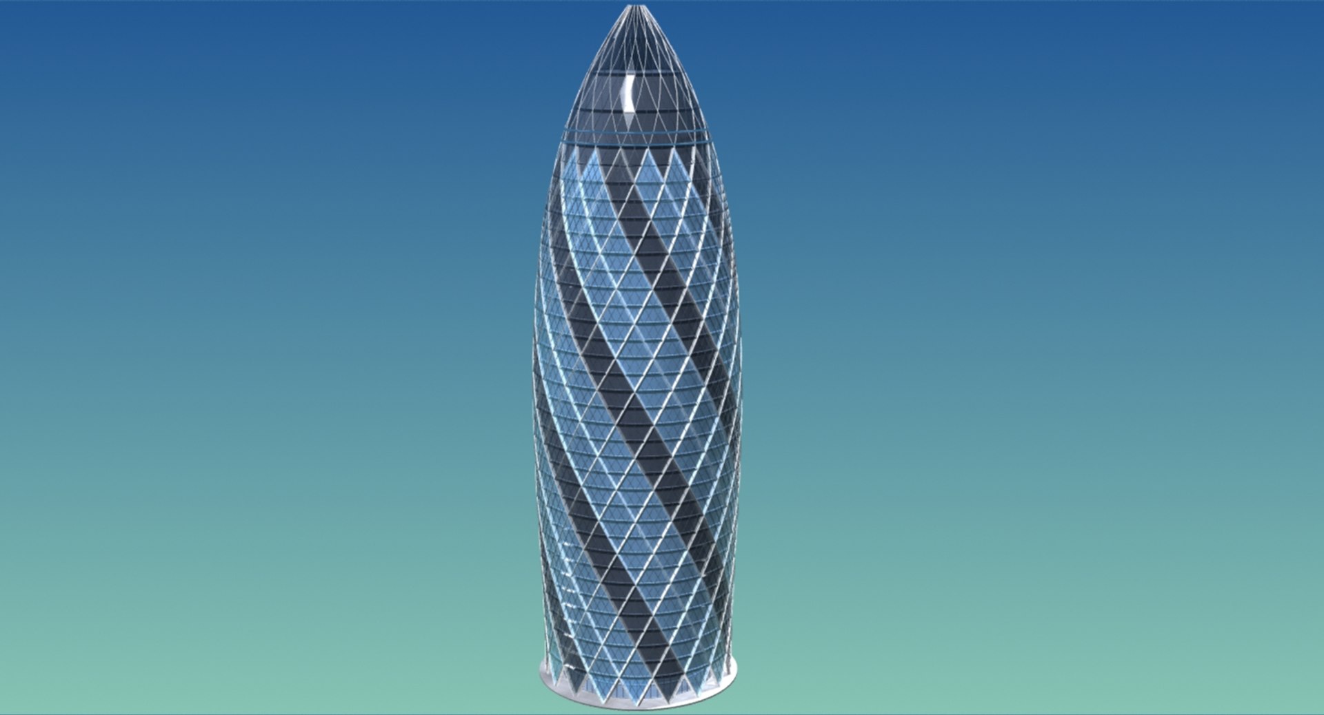 Gherkin 30 St Mary 3D Model - TurboSquid 1271947