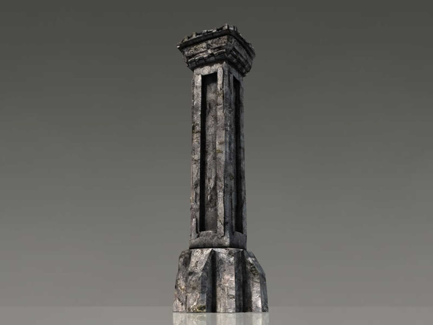 3d 3ds Stone Column