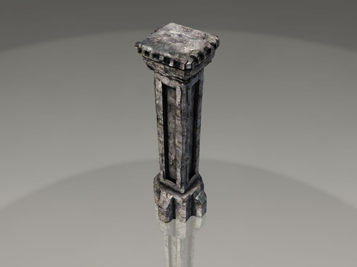 3d 3ds Stone Column