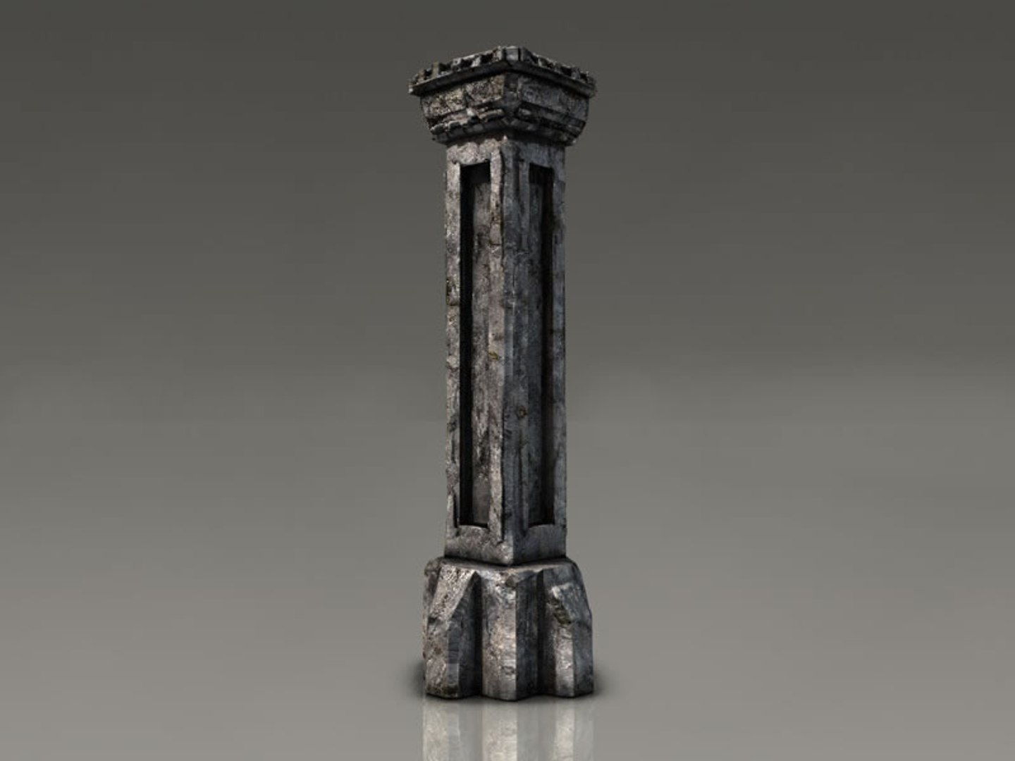 3d 3ds Stone Column