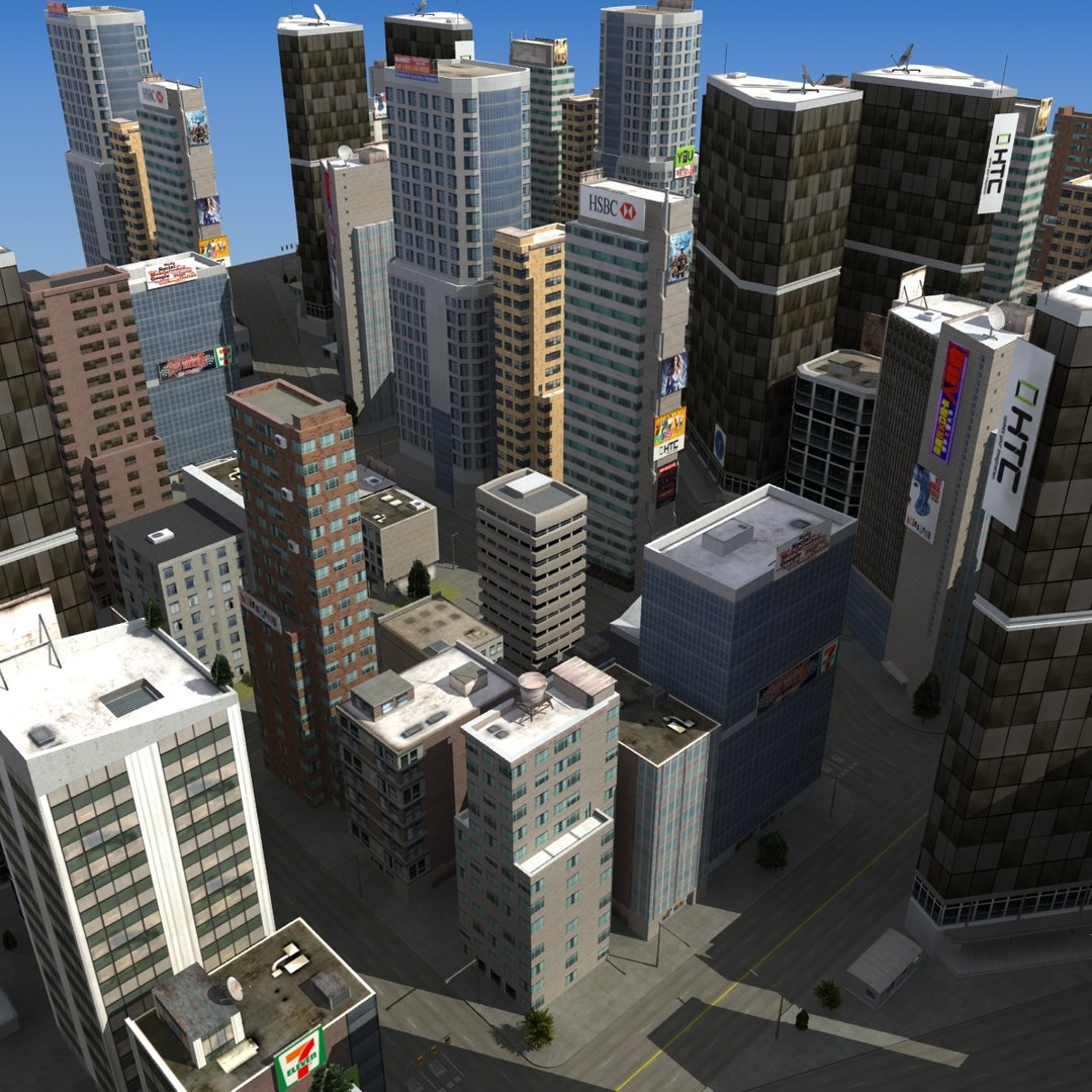 skyscraper city block max