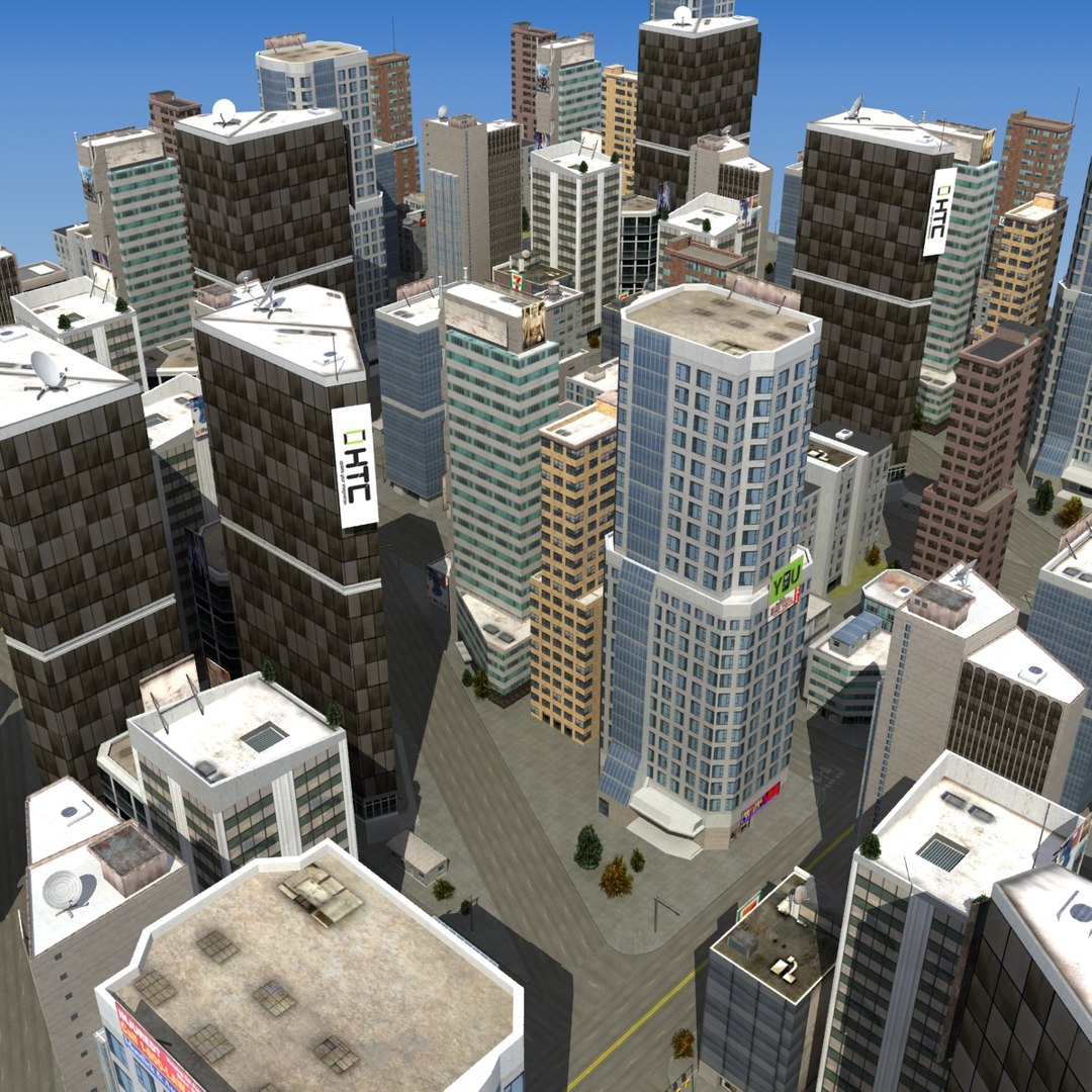 skyscraper city block max