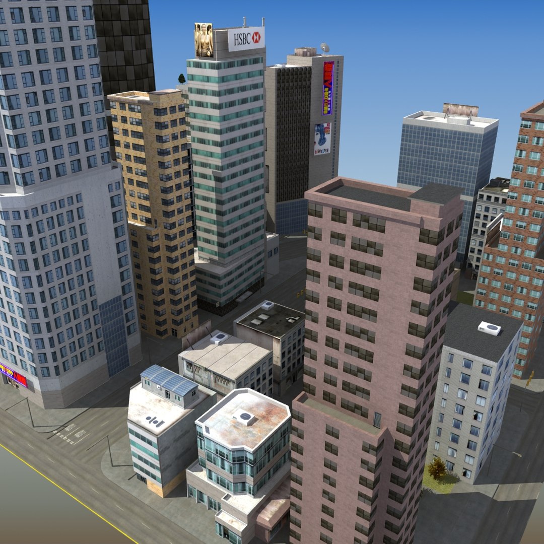 skyscraper city block max