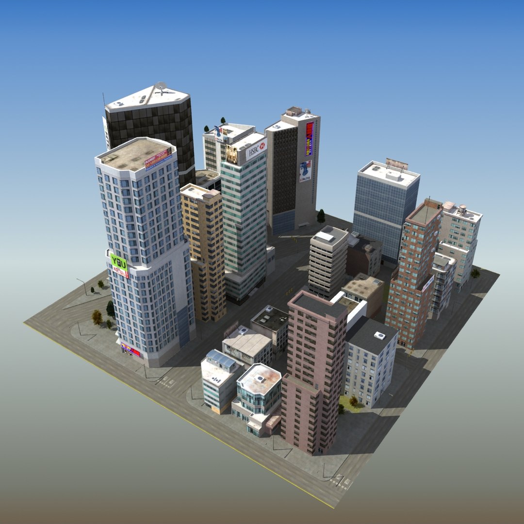 skyscraper city block max