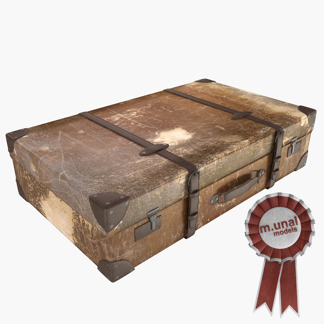 realistic suitcase 3d model