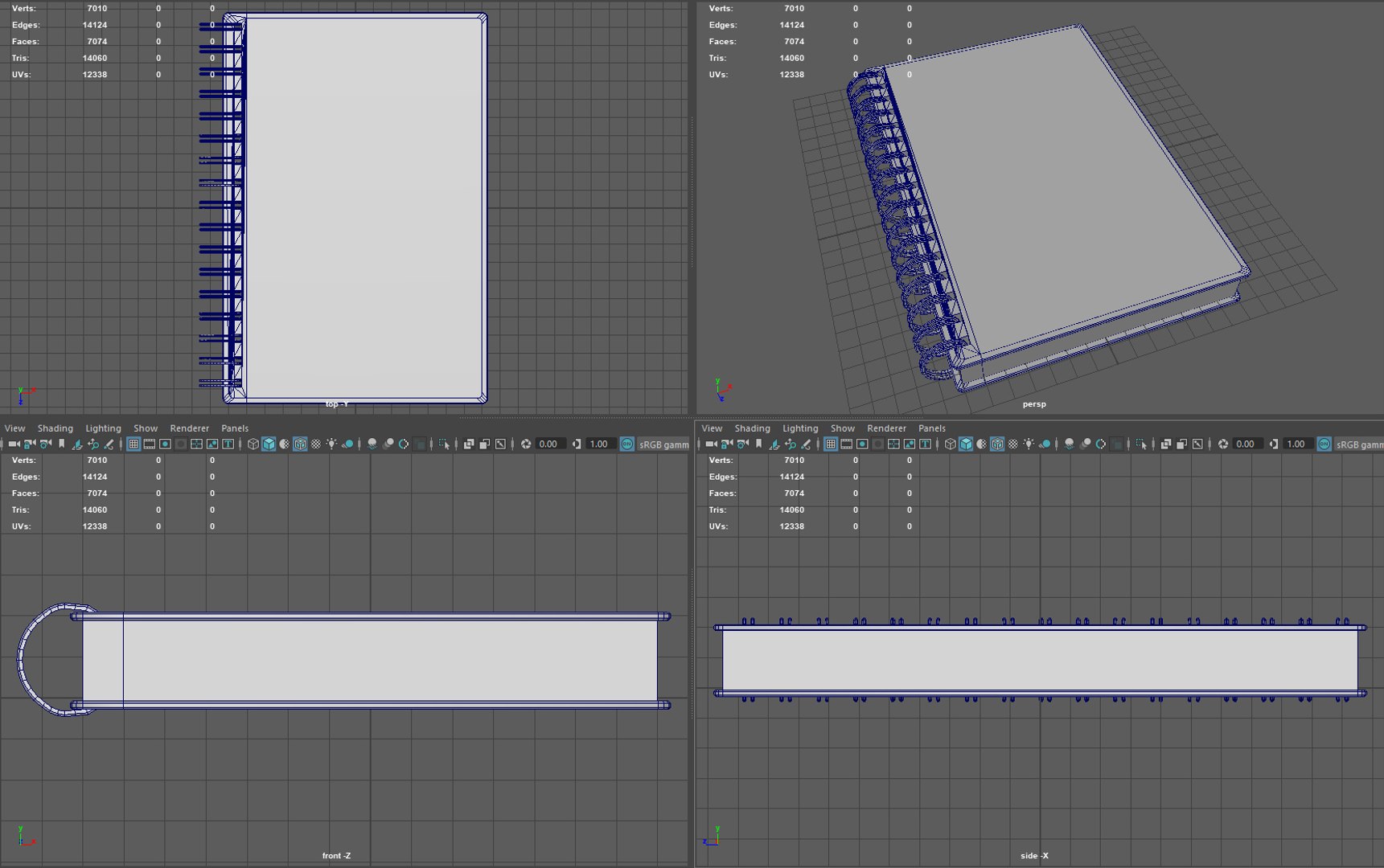 Spiral Notebooks model - TurboSquid 2158302