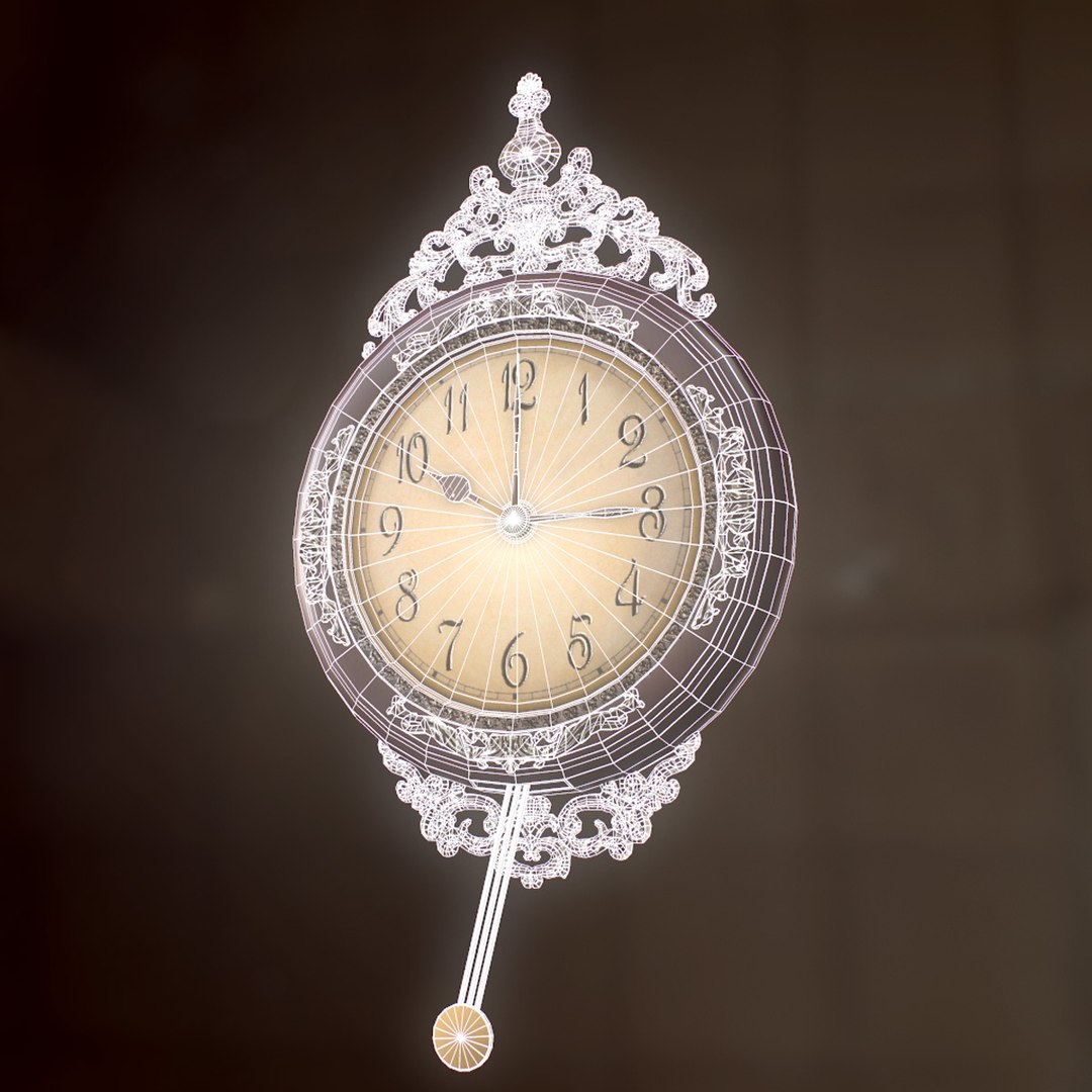 Vintage Clock 3d Model