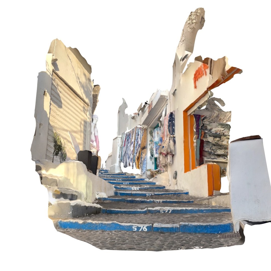 3D Model Steps In Thira Santorini Greece - TurboSquid 1936995
