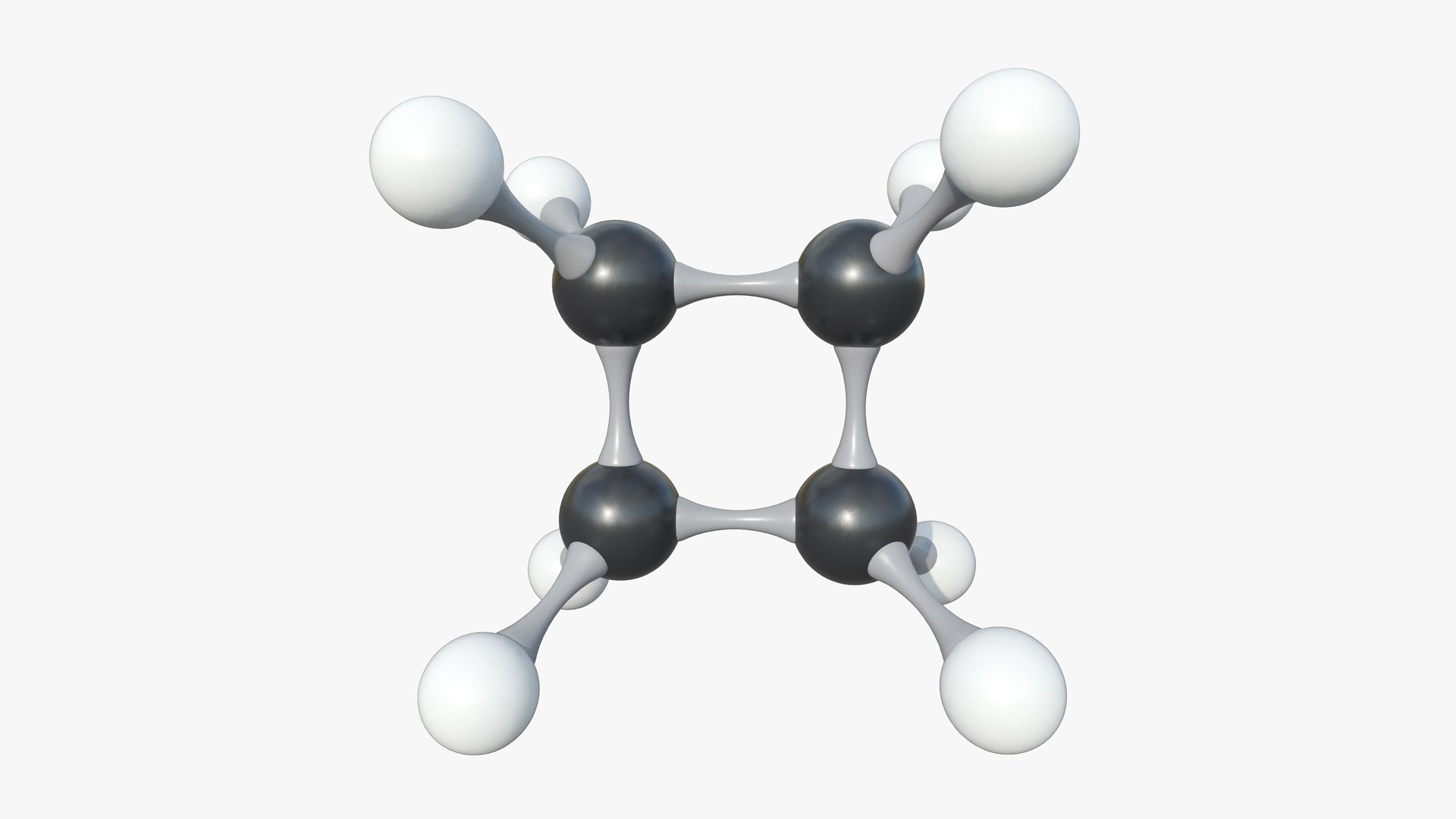 Cyclobutane Molecule With PBR 4K 8K Model - TurboSquid 1943225