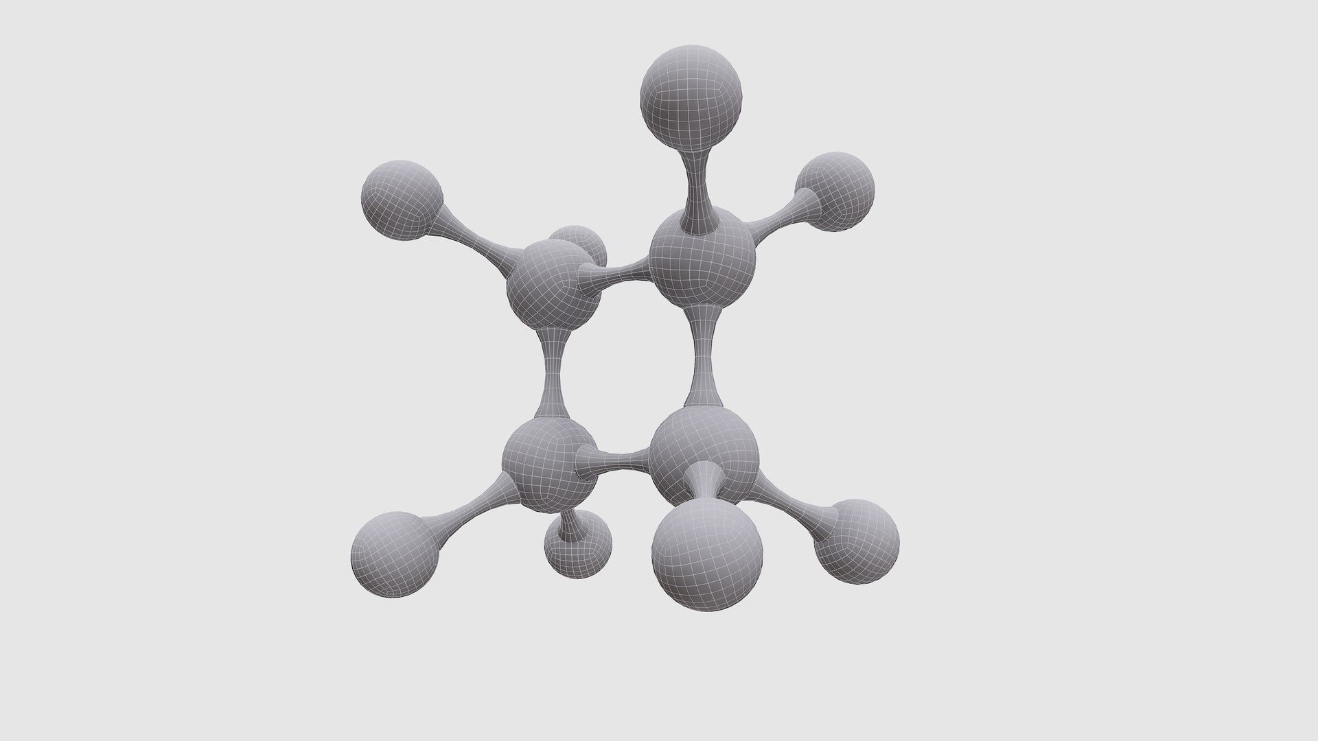 Cyclobutane Molecule With PBR 4K 8K Model - TurboSquid 1943225