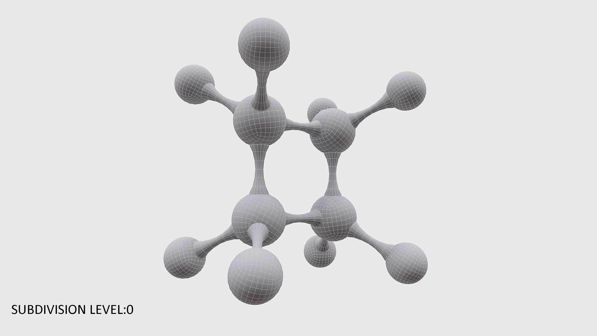 Cyclobutane Molecule With PBR 4K 8K Model - TurboSquid 1943225