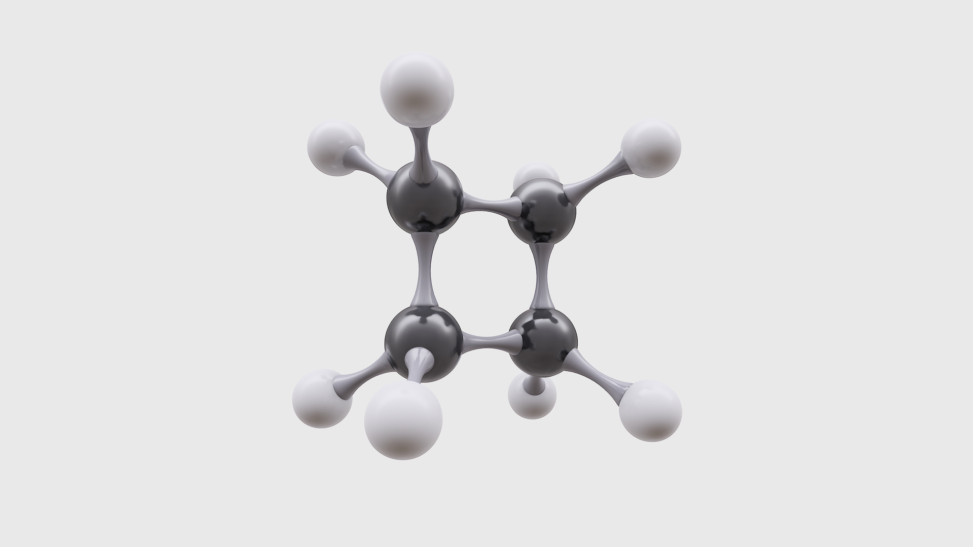 Cyclobutane Molecule With PBR 4K 8K Model - TurboSquid 1943225