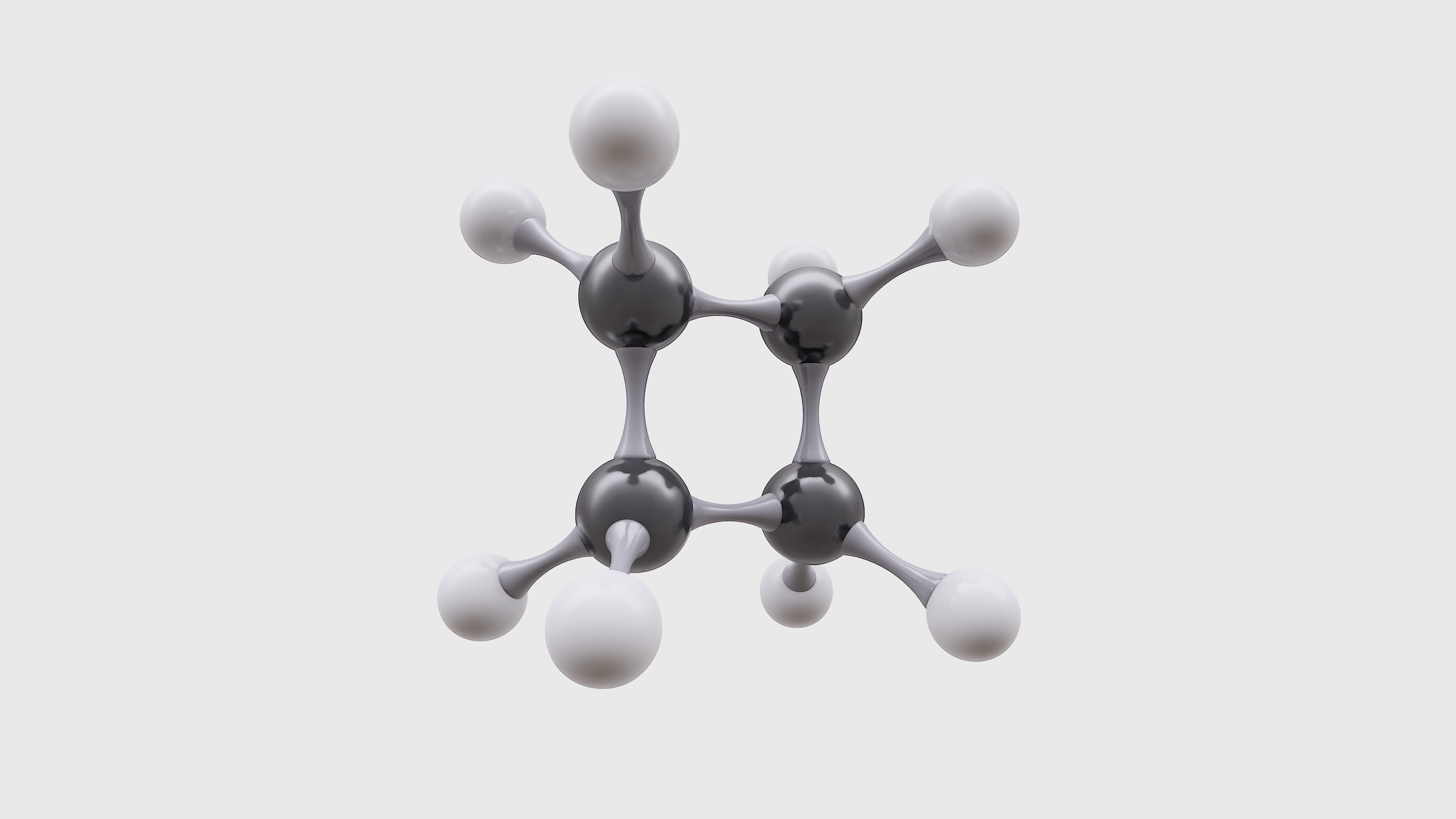 modelo 3d Molécula de ciclobutano con PBR 4K 8K - TurboSquid 1943225