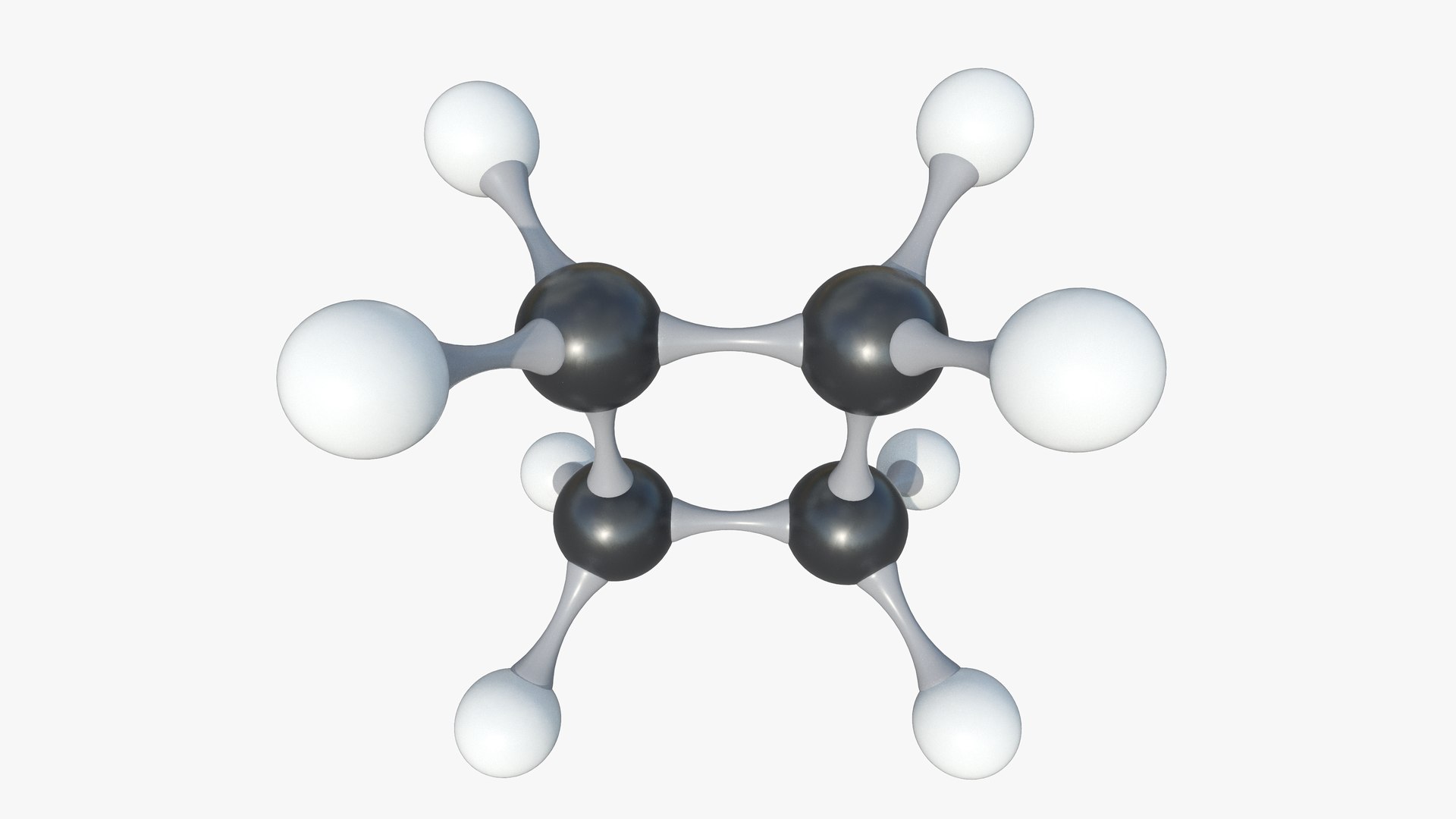 Cyclobutane Molecule With PBR 4K 8K Model - TurboSquid 1943225