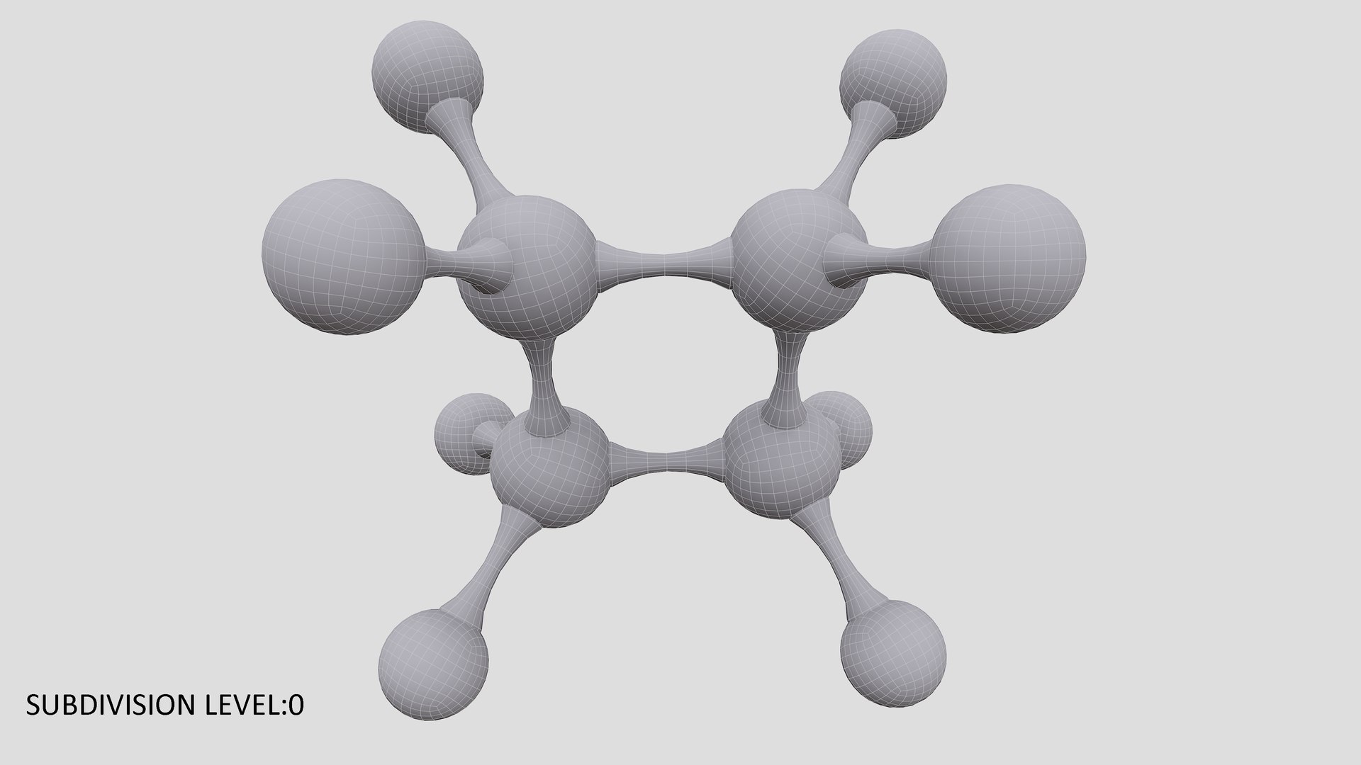 Cyclobutane Molecule With PBR 4K 8K Model - TurboSquid 1943225