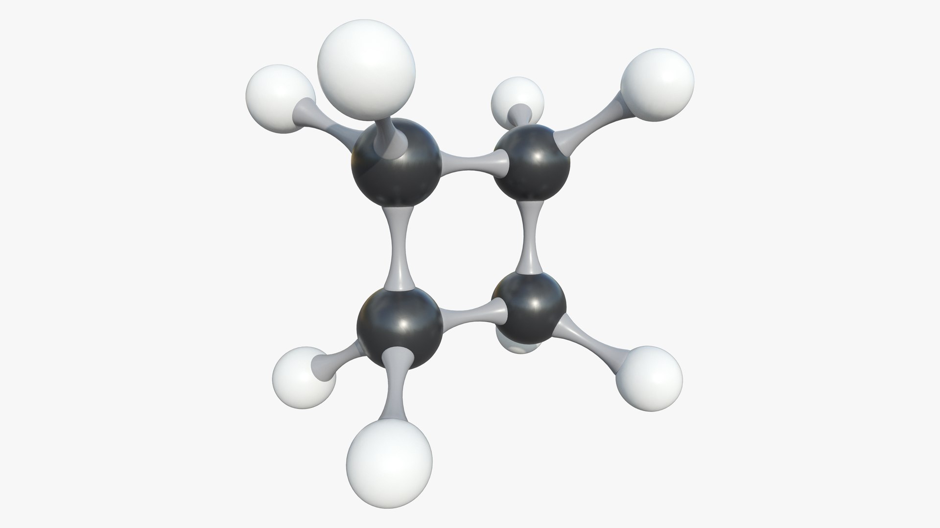 Cyclobutane Molecule With PBR 4K 8K Model - TurboSquid 1943225