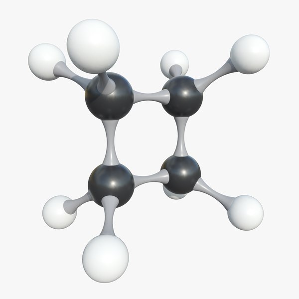 modelo 3d Molécula de ciclobutano con PBR 4K 8K - TurboSquid 1943225