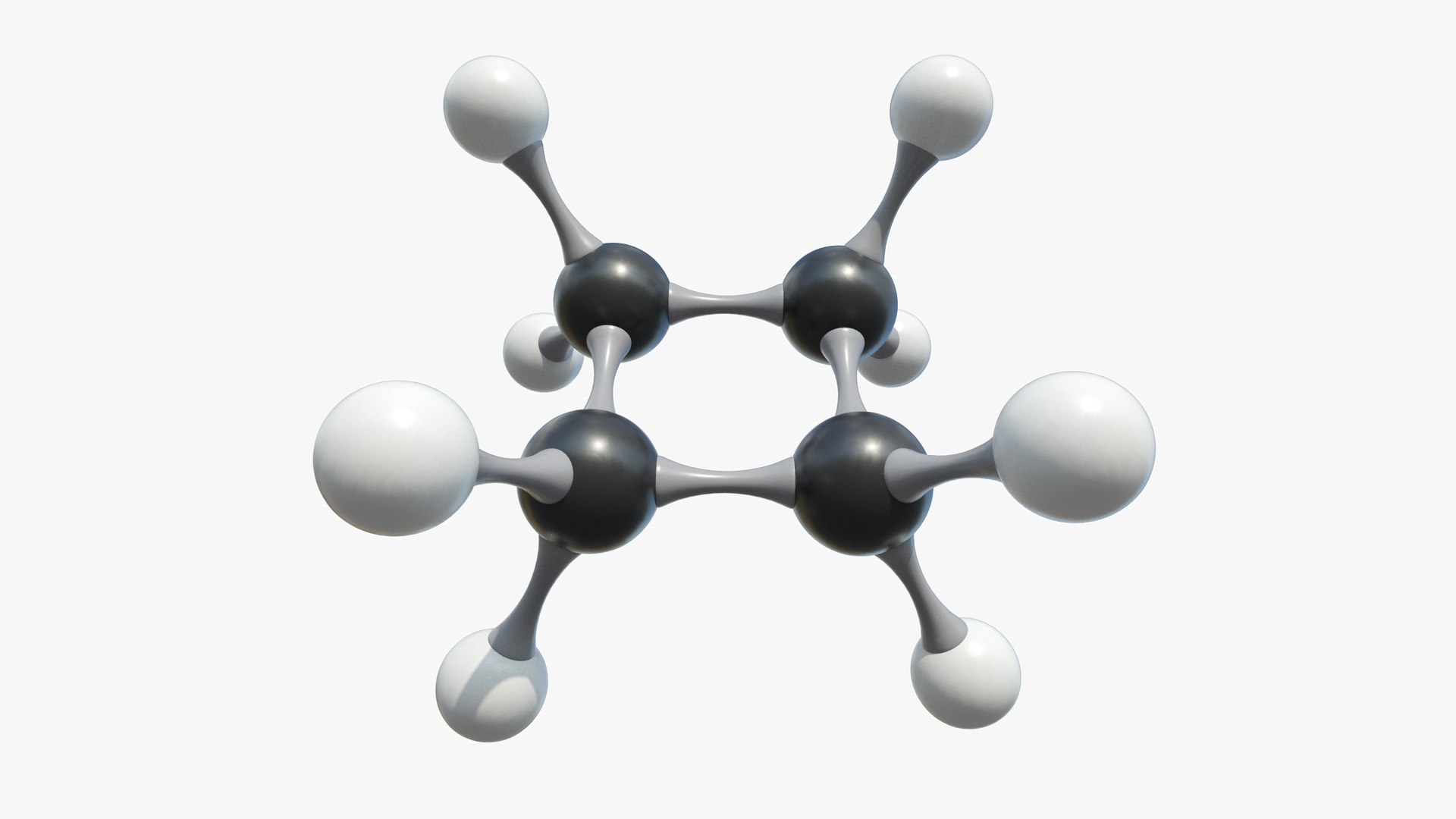 Cyclobutane Molecule With PBR 4K 8K Model - TurboSquid 1943225