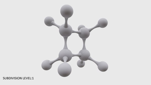 modelo 3d Molécula de ciclobutano con PBR 4K 8K - TurboSquid 1943225