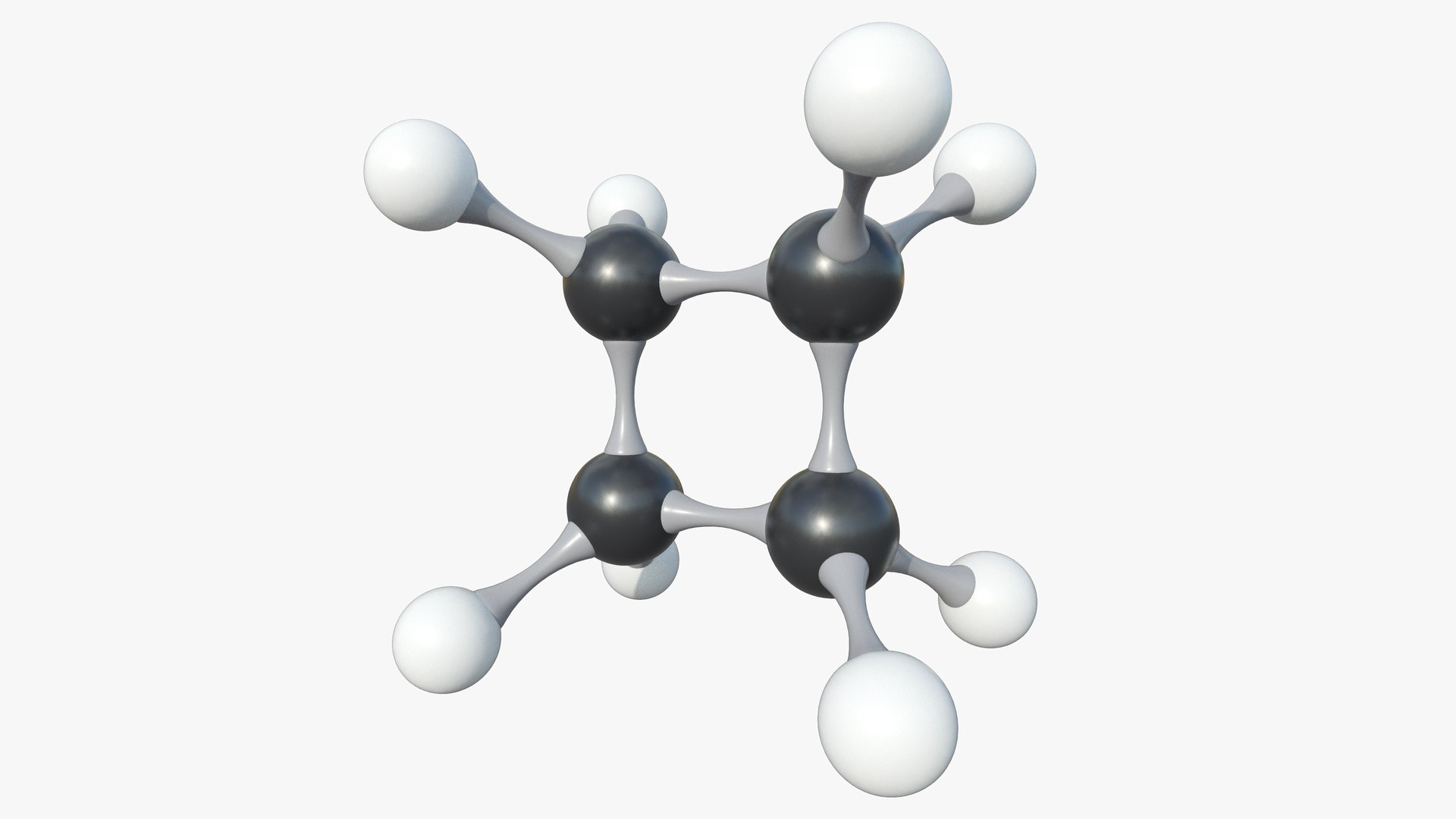 Cyclobutane Molecule With PBR 4K 8K Model - TurboSquid 1943225