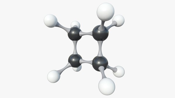 modelo 3d Molécula de ciclobutano con PBR 4K 8K - TurboSquid 1943225