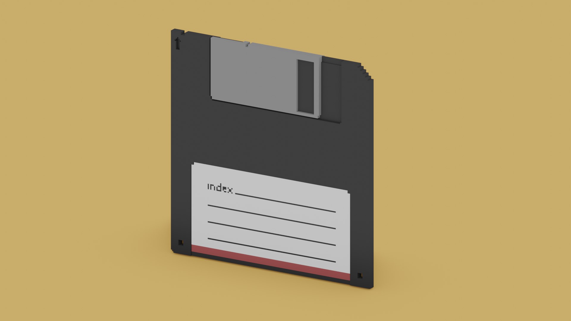 3D Floppy Disks Low Poly Voxel Art Set Model - TurboSquid 1947210