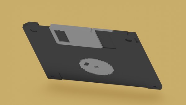 3D Floppy disks low poly voxel art set model - TurboSquid 1947210