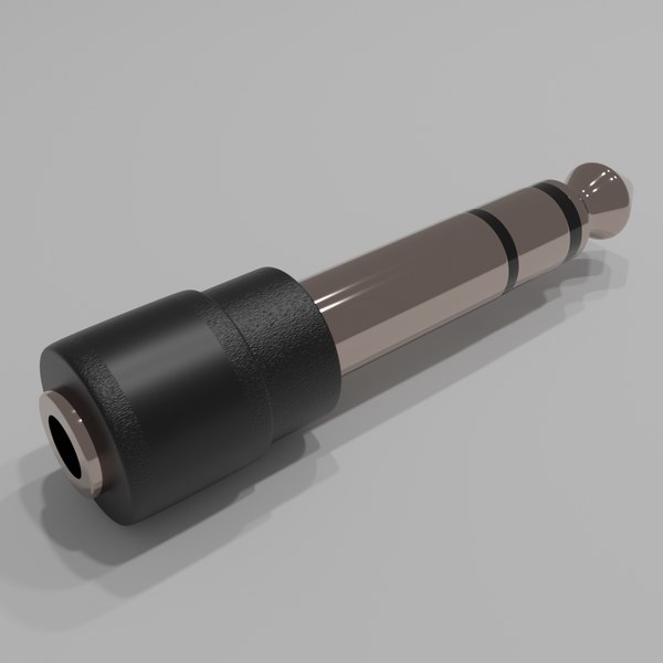 3D Physical Jack Stereo Plug Adapter with the Caliper Accuracy ...