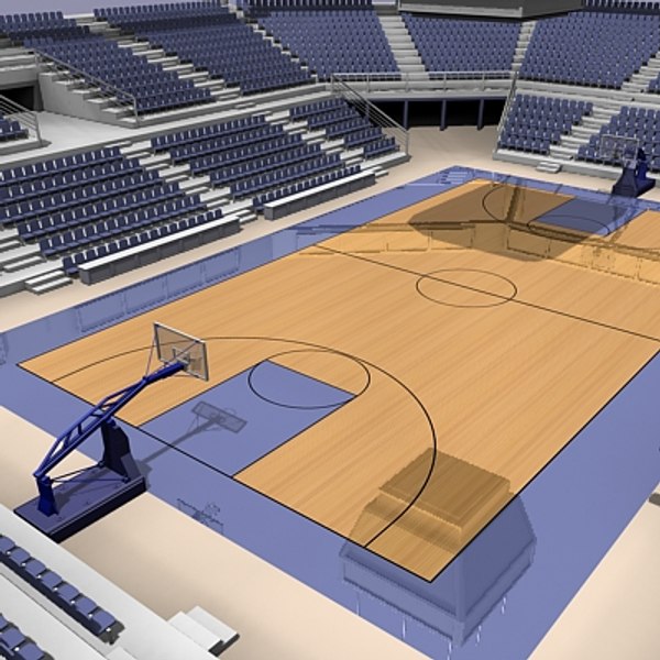 3d basket ball arena model