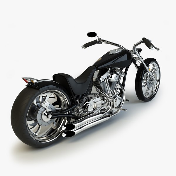 3d model custom chopper