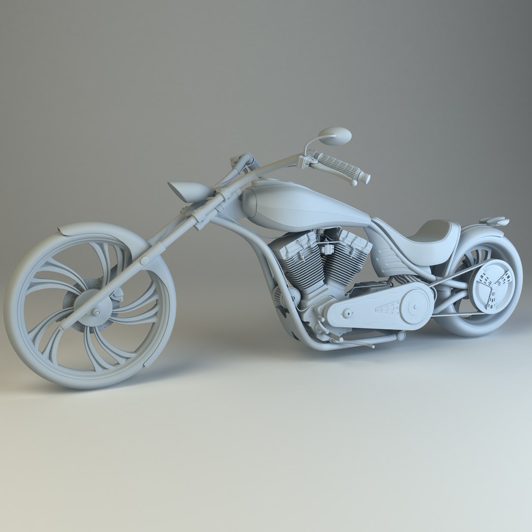 3d Model Custom Chopper