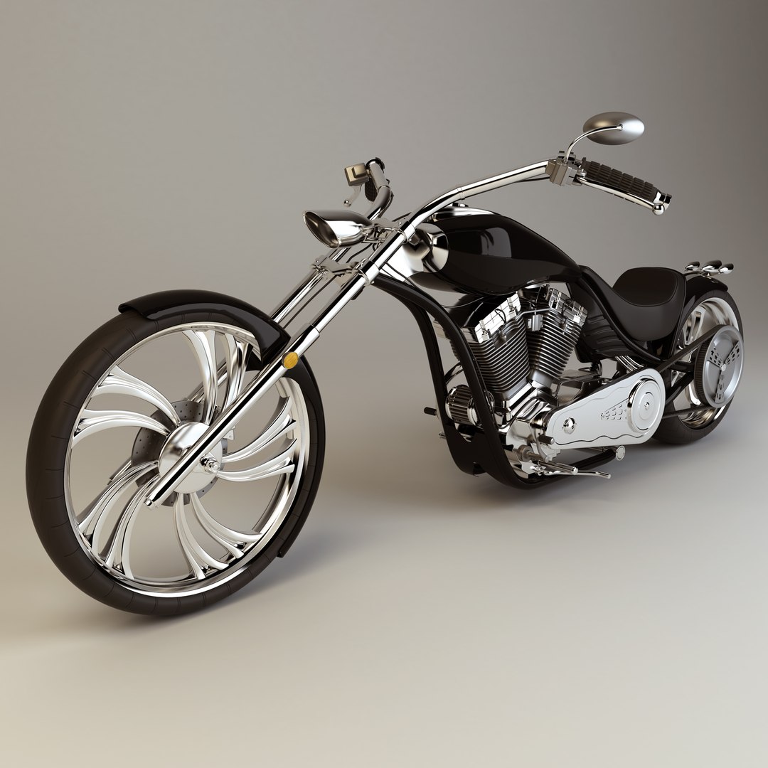 3d Model Custom Chopper