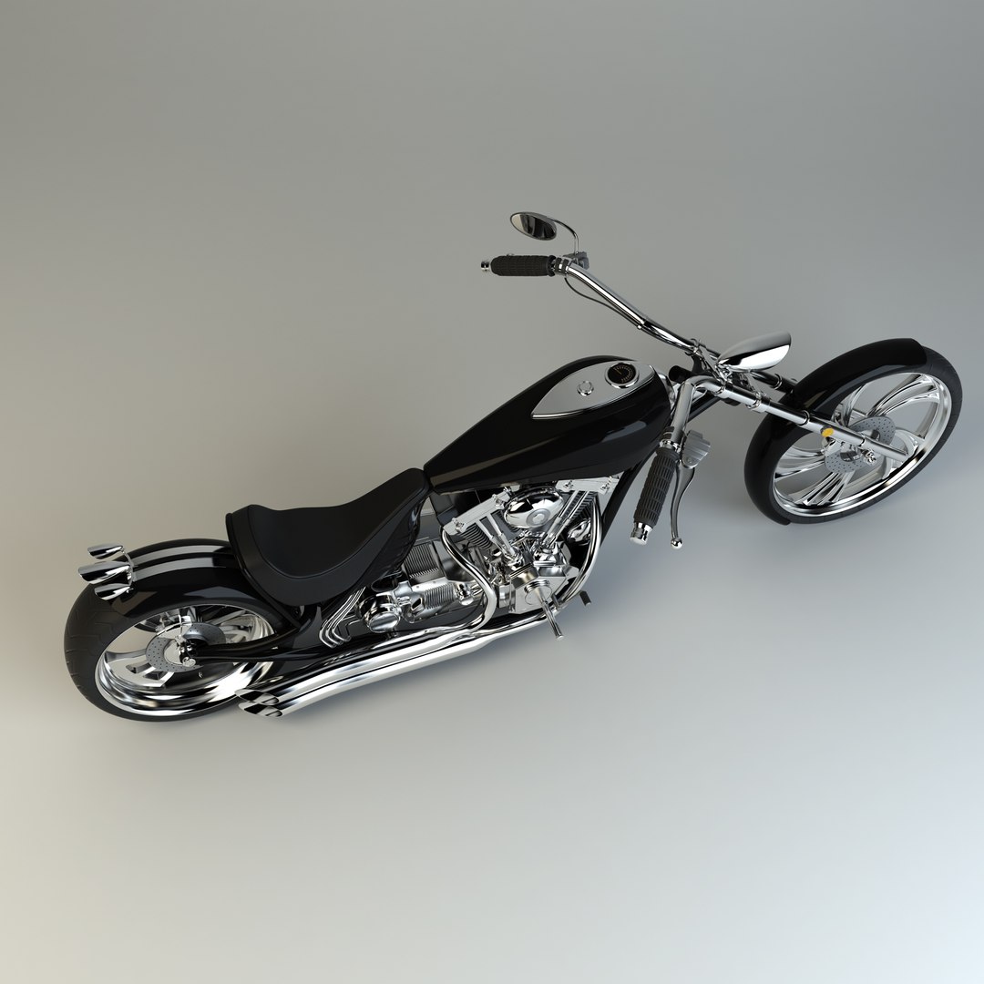 3d Model Custom Chopper