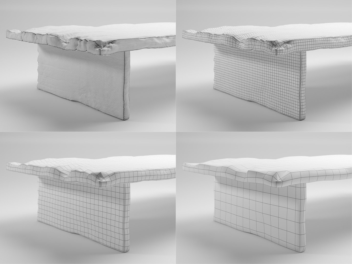 Old Table Model - TurboSquid 1951241