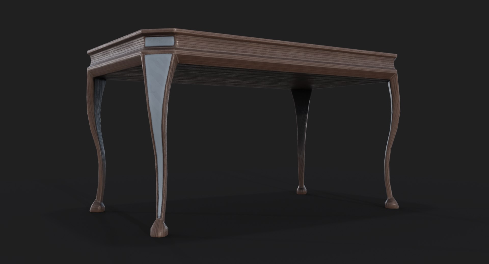3D Small Wood Table - TurboSquid 1214945