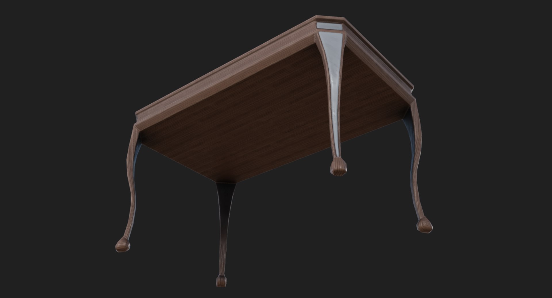 3D Small Wood Table - TurboSquid 1214945