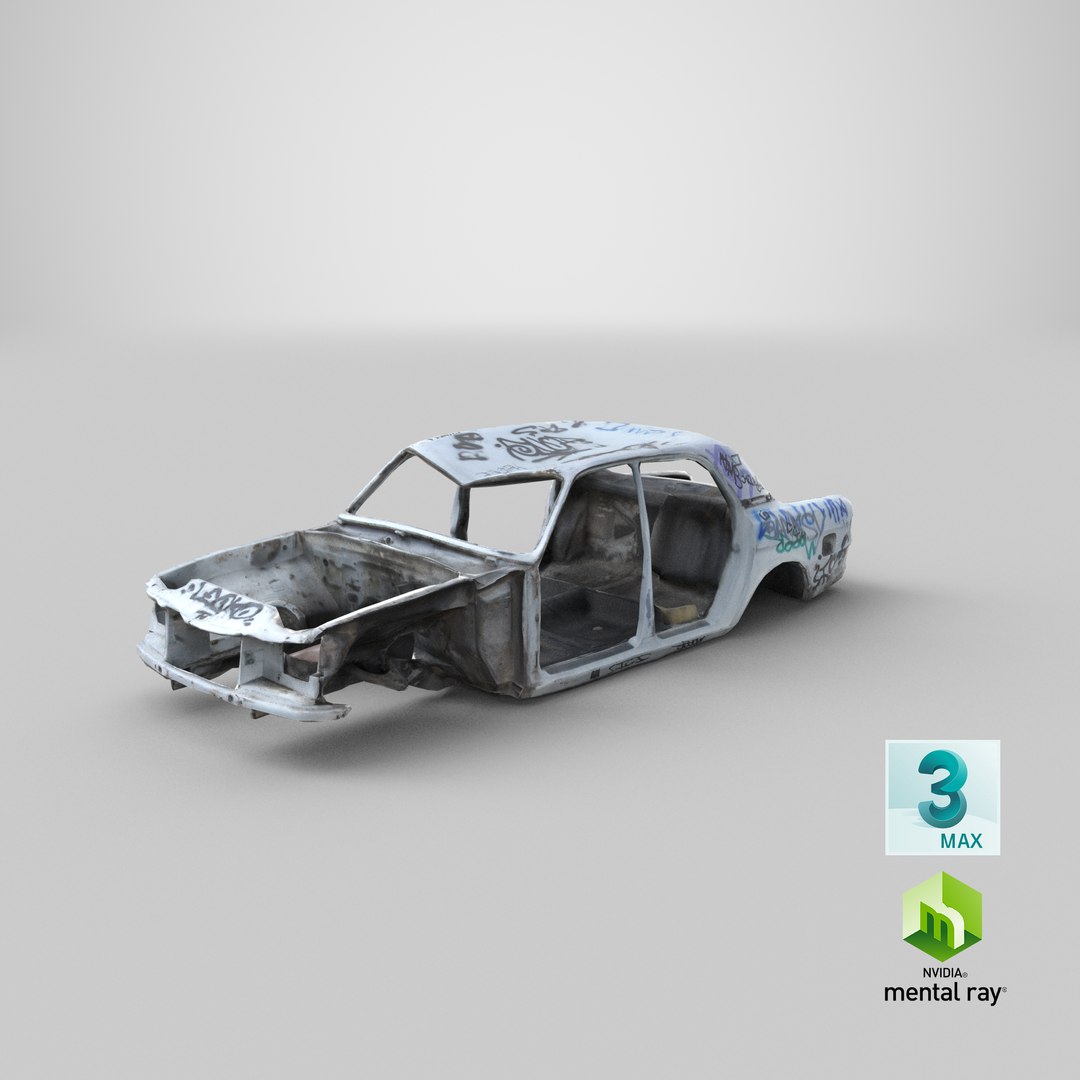3D Wrecked Car 2 Model - TurboSquid 1442742
