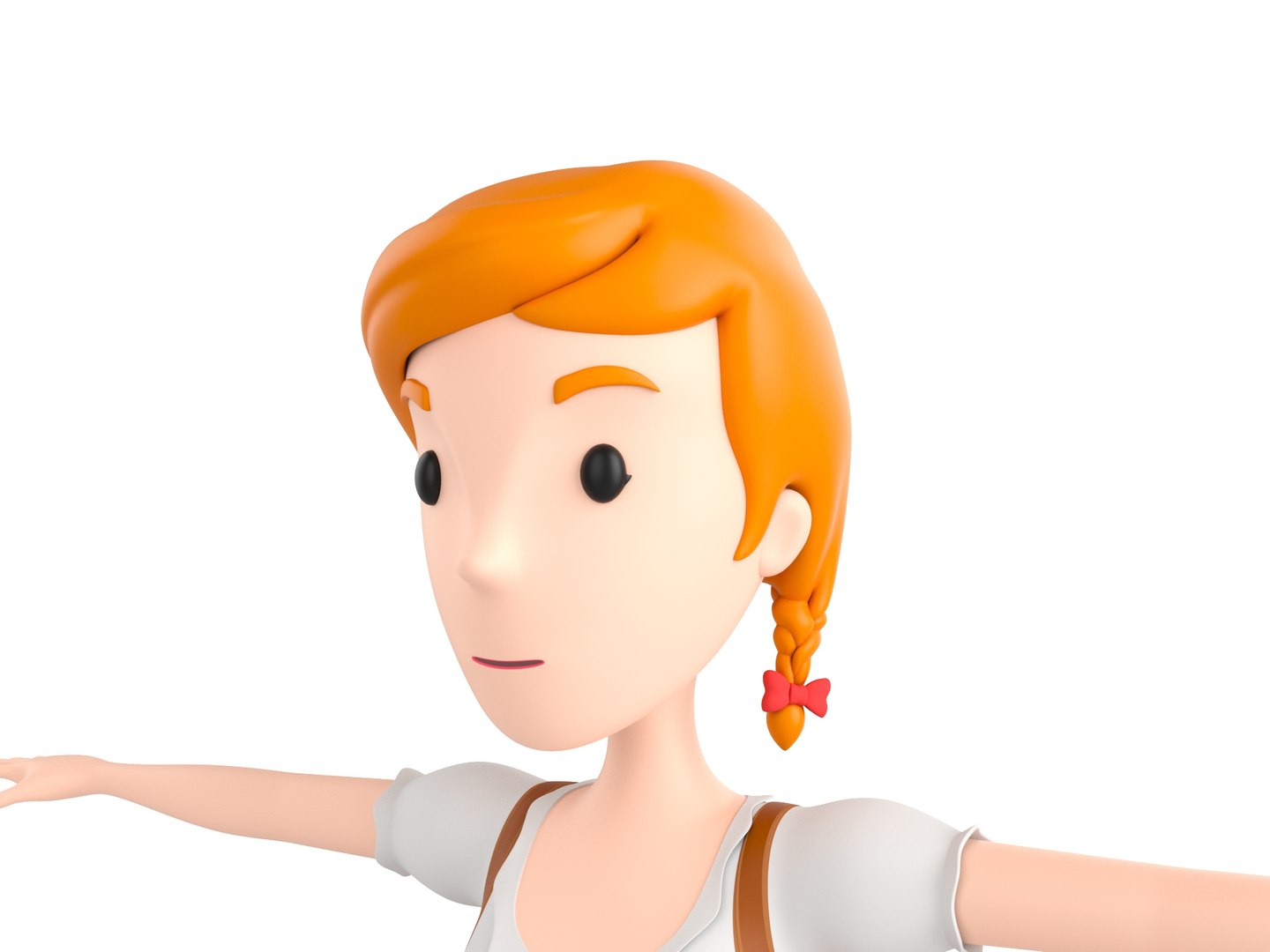 CartoonGirl031 Oktoberfest Girl 3D - TurboSquid 2008947