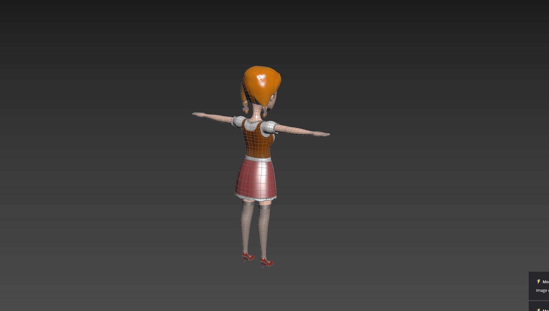 CartoonGirl031 Oktoberfest Girl 3D - TurboSquid 2008947