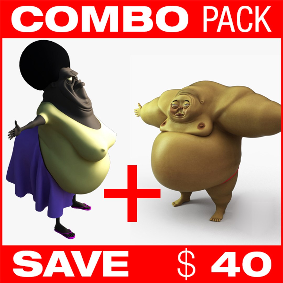 3d fbx wrestler fat sumo