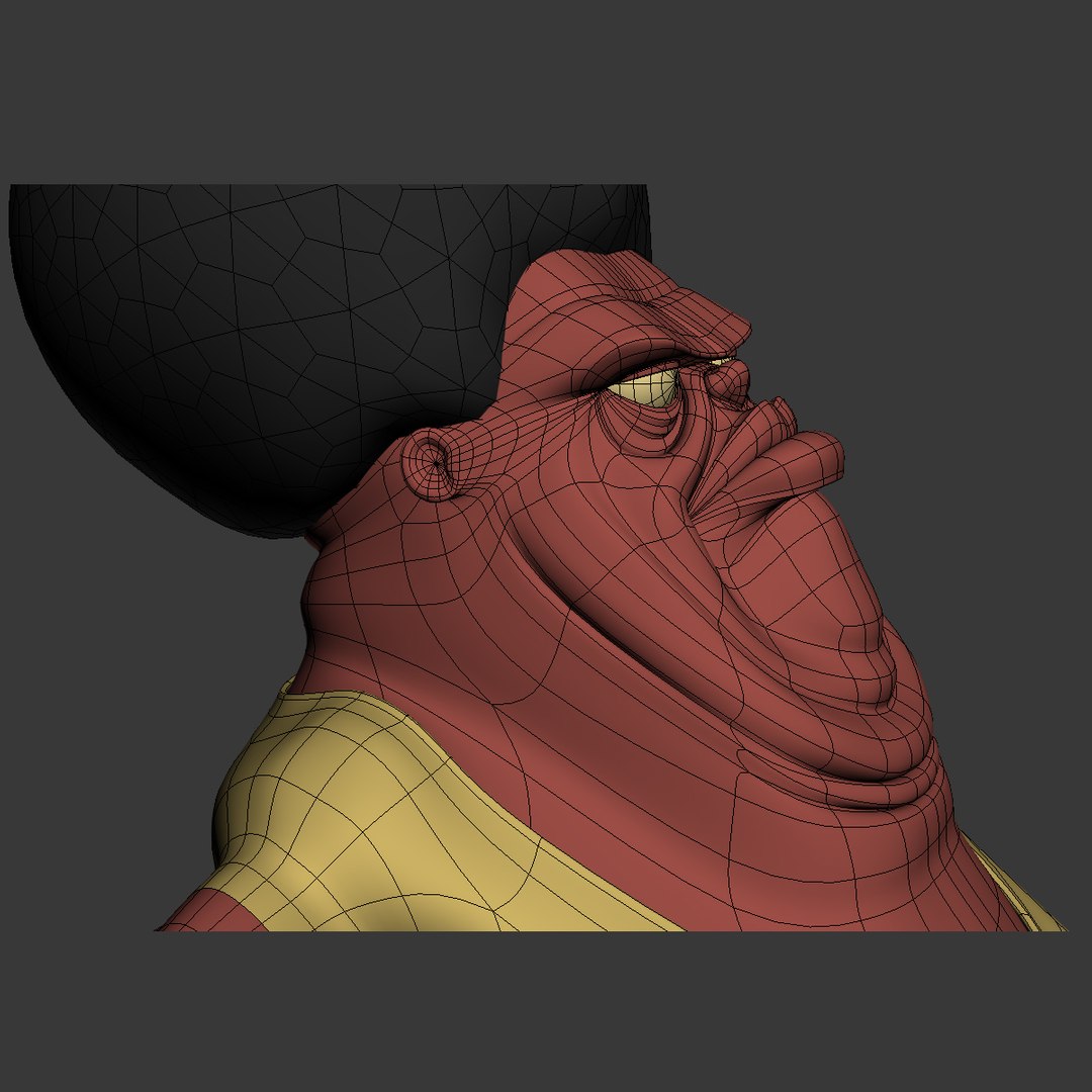 3d fbx wrestler fat sumo