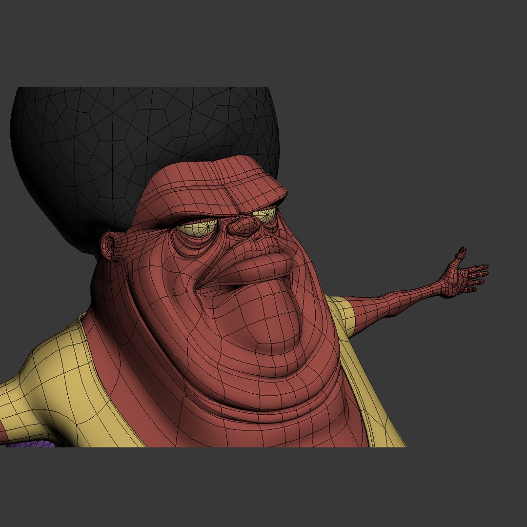 3d fbx wrestler fat sumo