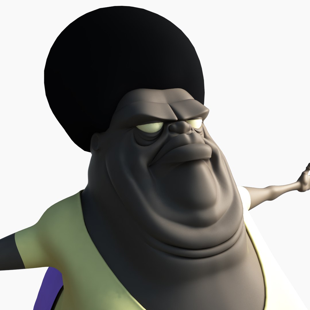 3d fbx wrestler fat sumo