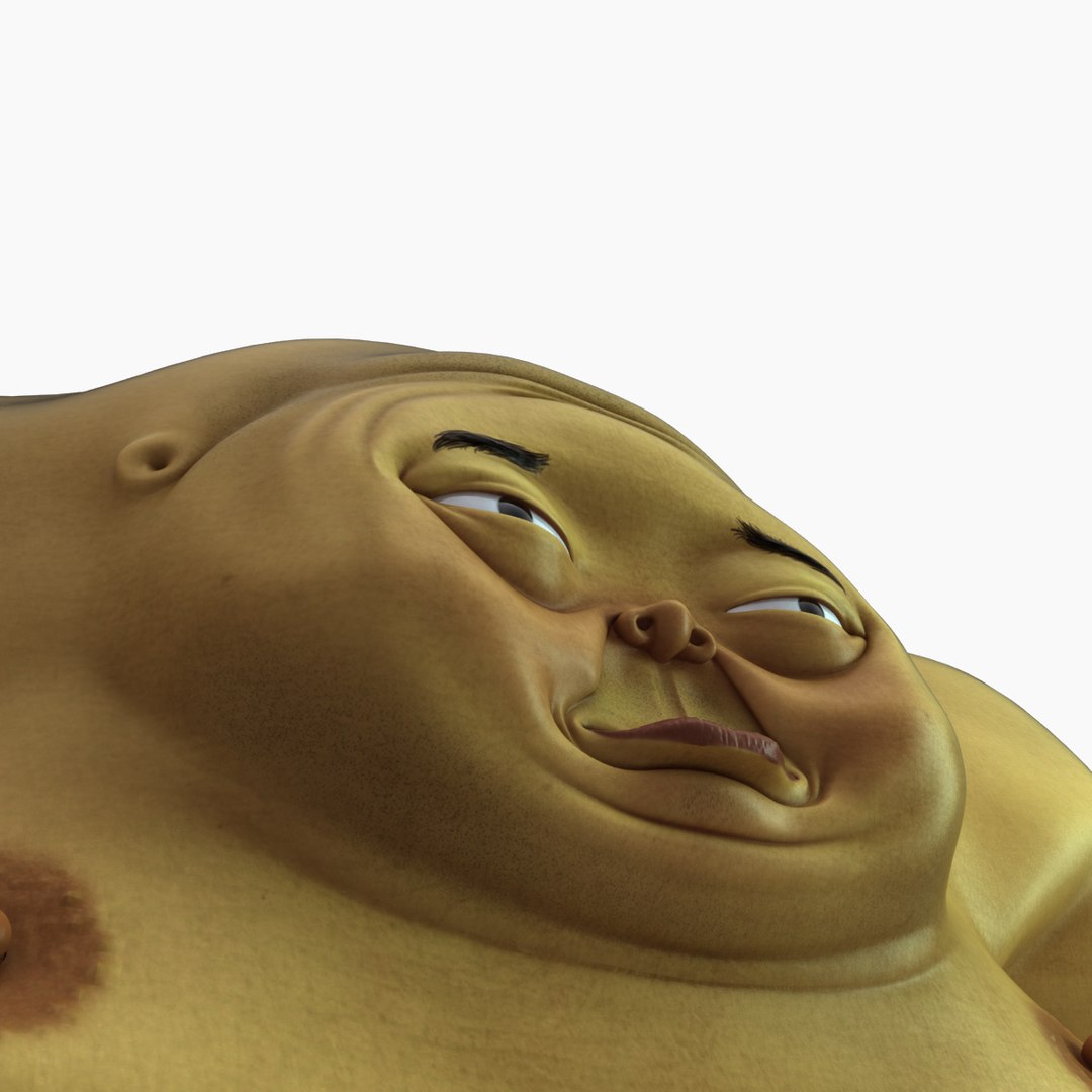 3d fbx wrestler fat sumo