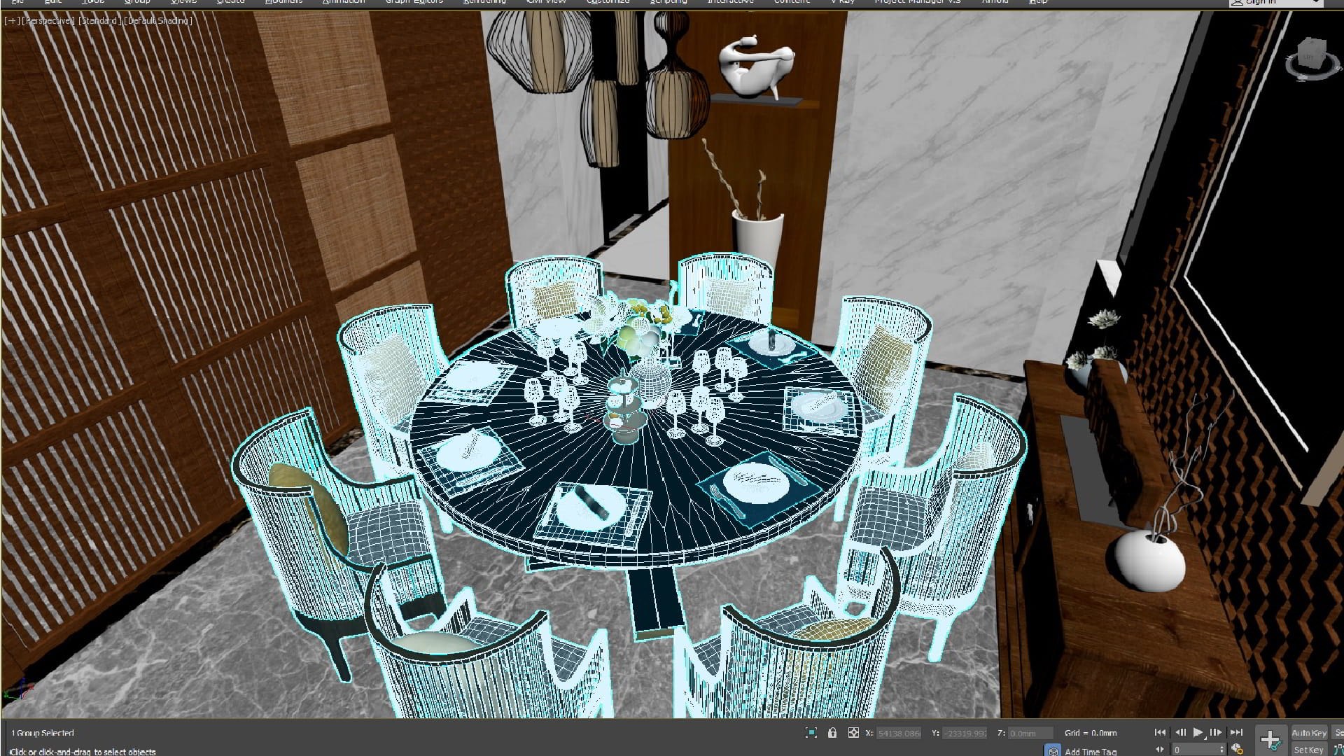 3D New Chinese Restaurant - Dining Room Model - TurboSquid 2024428